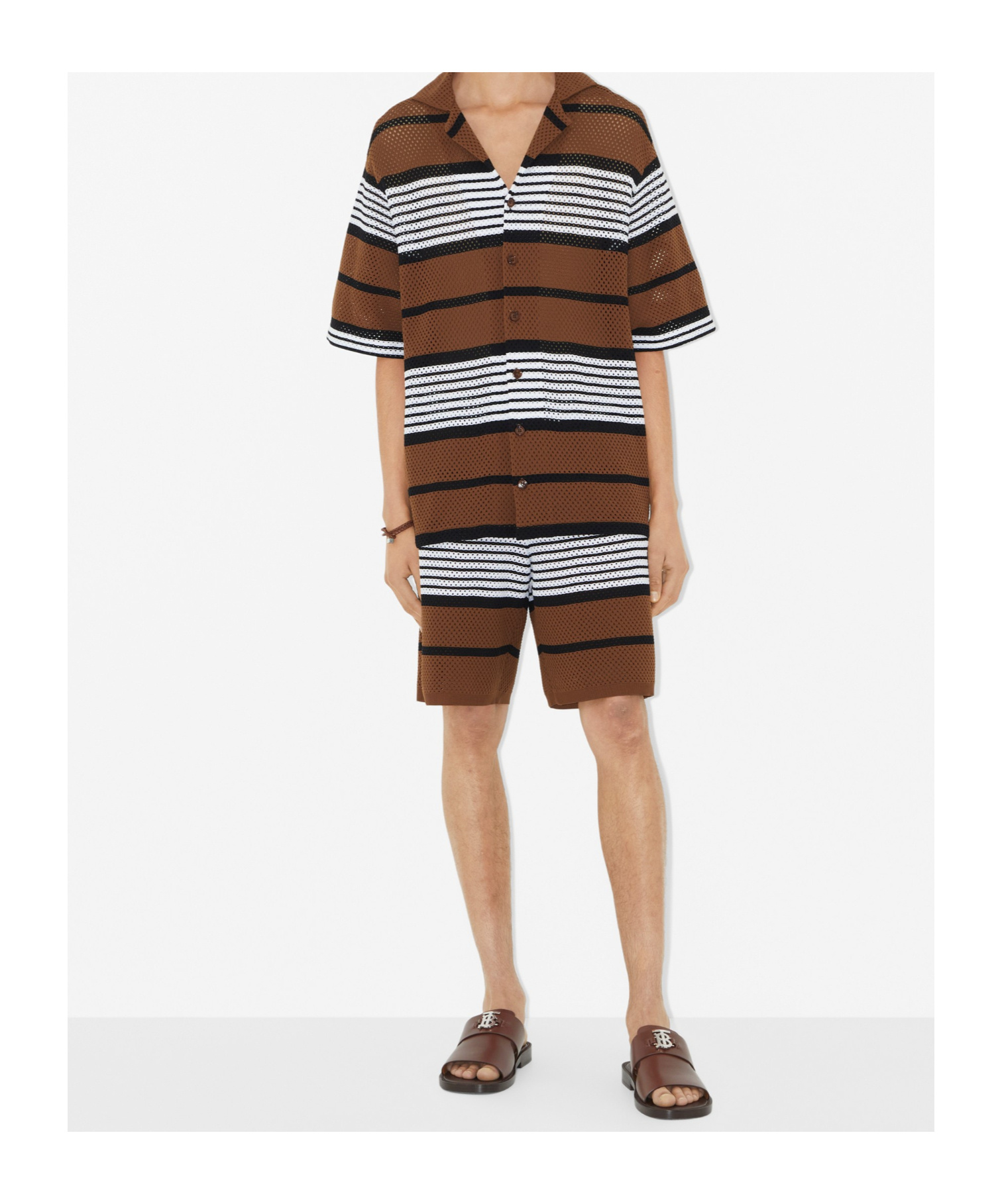 BURBERRY Burberry Striped Pattern Short-Sleeved Shirt